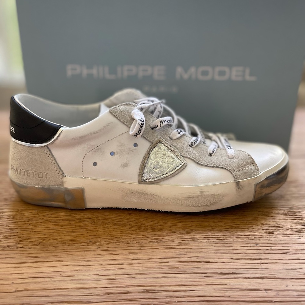 Philippe Model Paris Prsx Foxy Lamine Lace-Up Sneakers - Gem